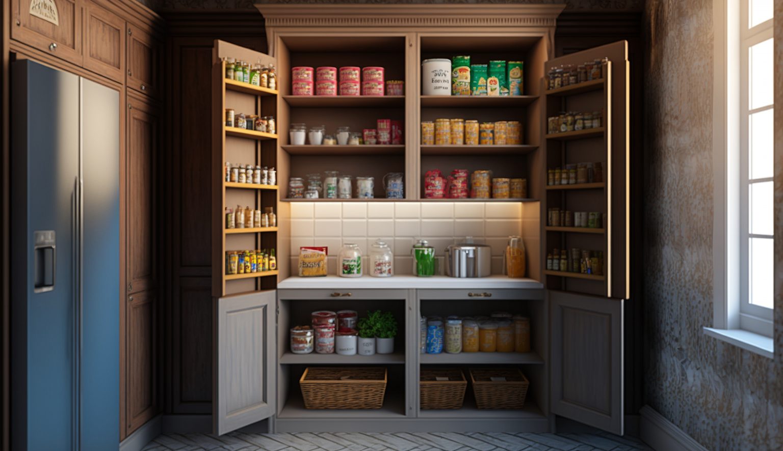 Ventilated vs. Solid Shelving in Pantries