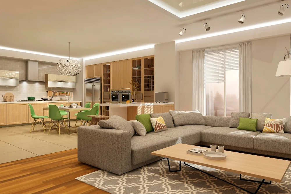 Timeless Living Room, Dining Room, and Kitchen Color Schemes: Harmonize ...