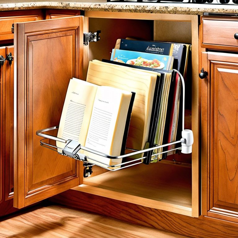20 Under Cabinet Cookbook Holder Ideas for an Organized Kitchen: Your ...