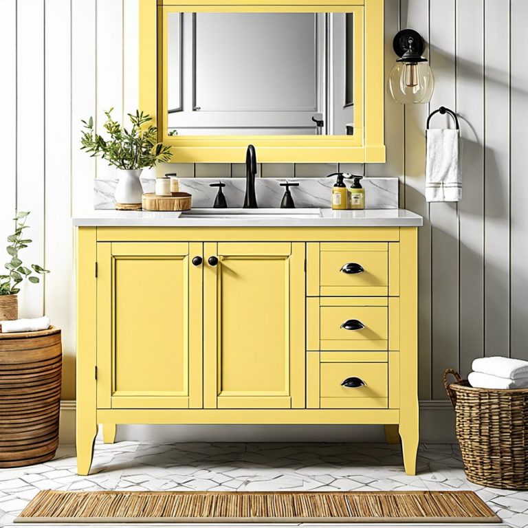 20 Yellow Bathroom Vanity Ideas: Brighten Your Space with Creativity