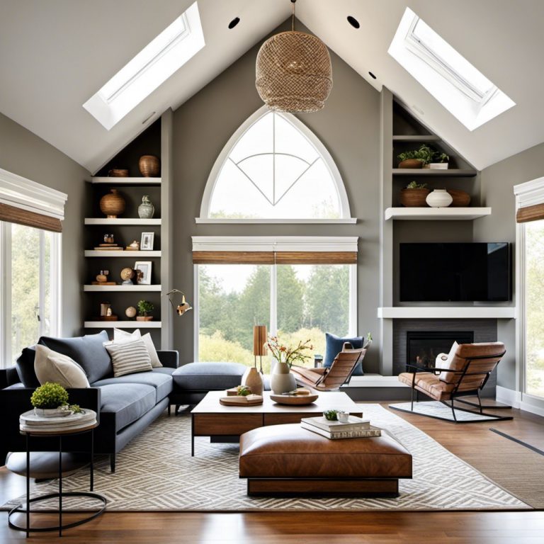 20 Open Concept Vaulted Ceiling Living Room Ideas for Spacious Interiors