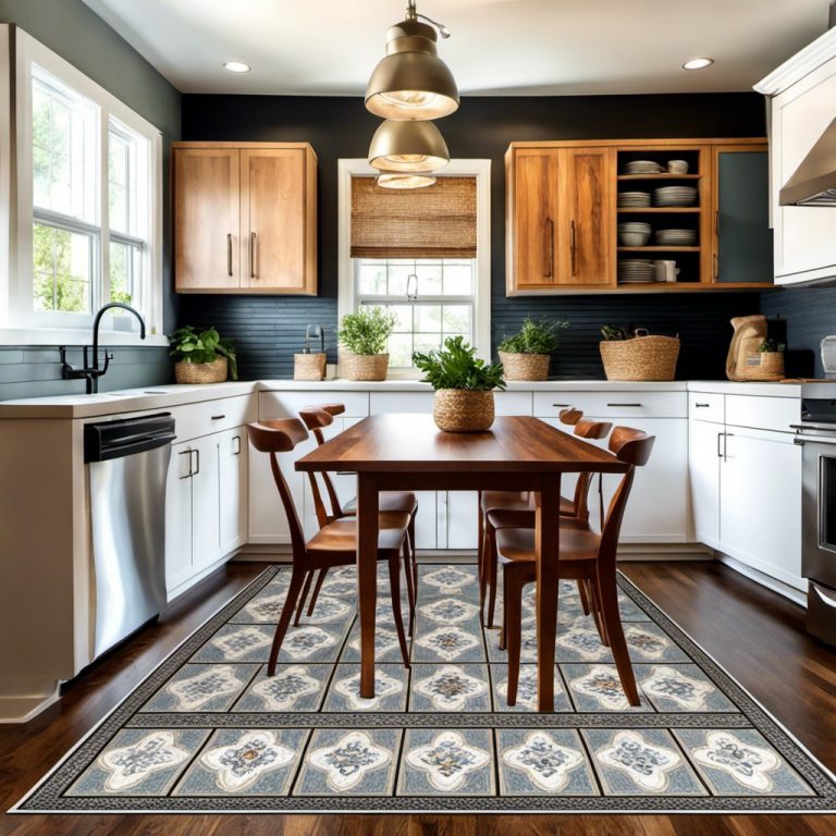 20 Kitchen Rug Ideas for Under Your Table: Tips and Inspirational Home ...