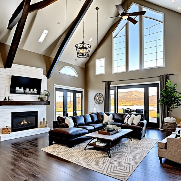 20 Open Concept Vaulted Ceiling Living Room Ideas for Spacious Interiors