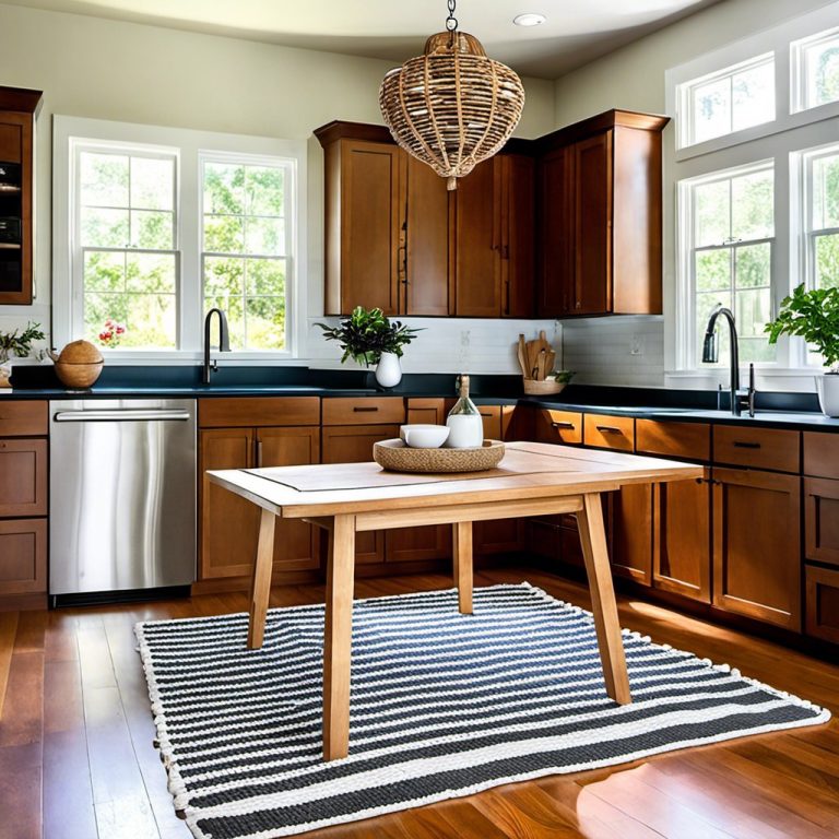 20 Kitchen Rug Ideas for Under Your Table: Tips and Inspirational Home ...