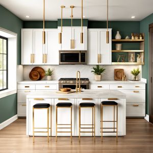 20 White Cabinet and Gold Hardware Ideas for Your Kitchen Design ...