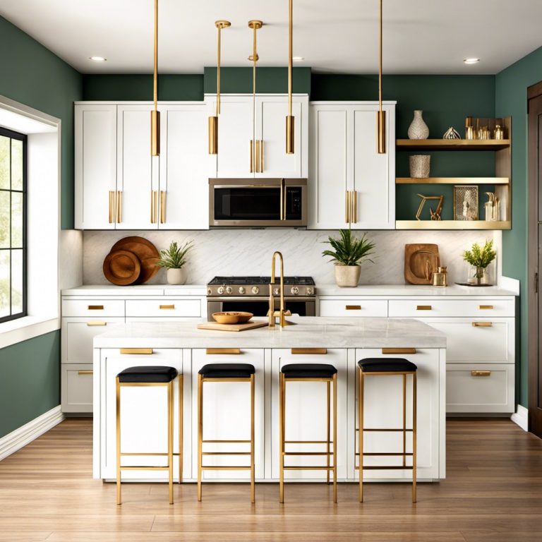 20 White Cabinet and Gold Hardware Ideas for Your Kitchen Design ...