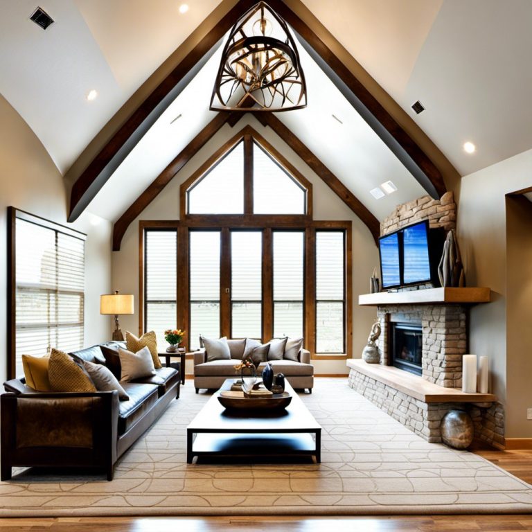 20 Open Concept Vaulted Ceiling Living Room Ideas for Spacious Interiors