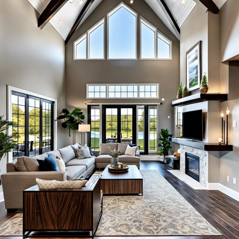 20 Open Concept Vaulted Ceiling Living Room Ideas for Spacious Interiors