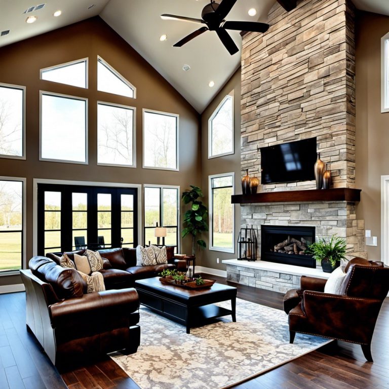 20 Open Concept Vaulted Ceiling Living Room Ideas for Spacious Interiors