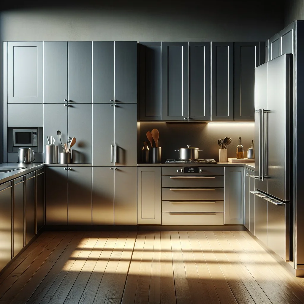 20 Metal and Glass Kitchen Cabinets Ideas for a Stylish Cooking Space