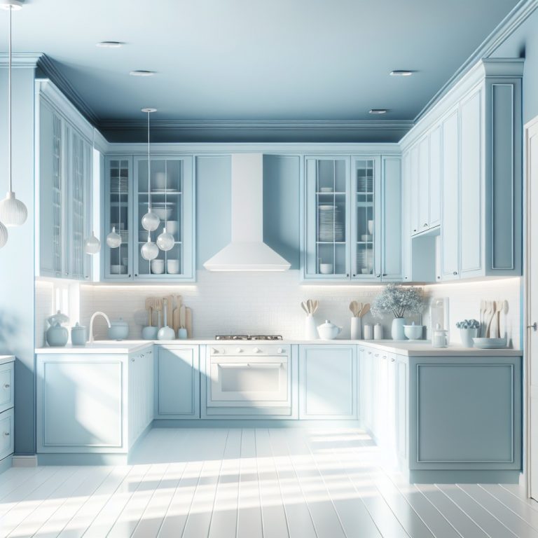 20 White Upper Blue Lower Cabinets Ideas for a Modern Kitchen
