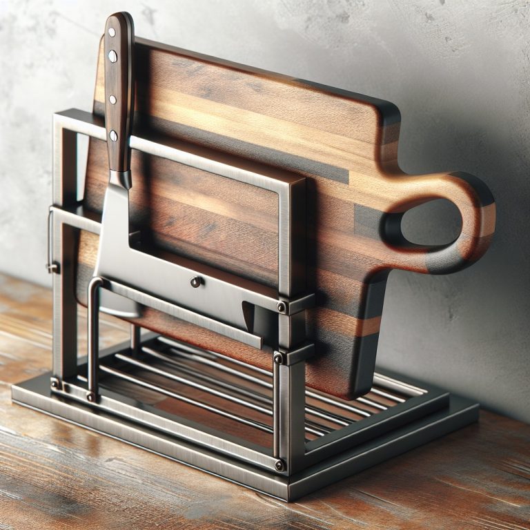 20 Cutting Board Holder Countertop Ideas for Your Kitchen