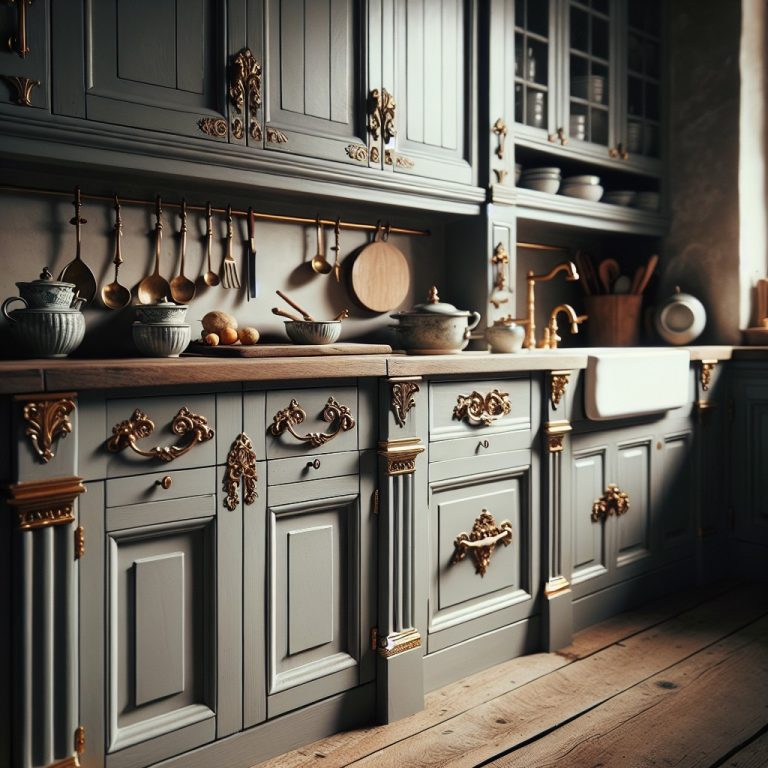 20 Grey Cabinets with Brass Hardware Ideas for a Classy Kitchen Look