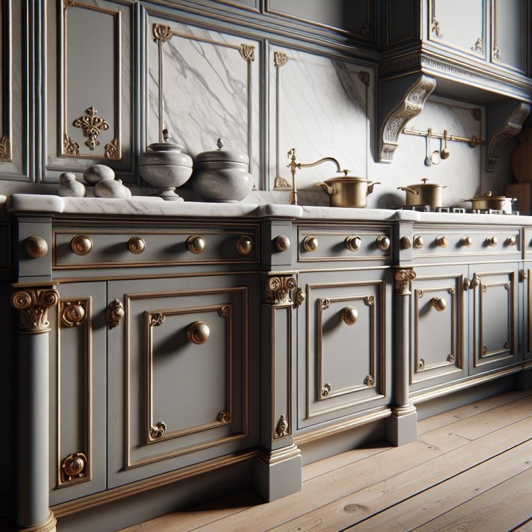 20 Grey Cabinets with Brass Hardware Ideas for a Classy Kitchen Look